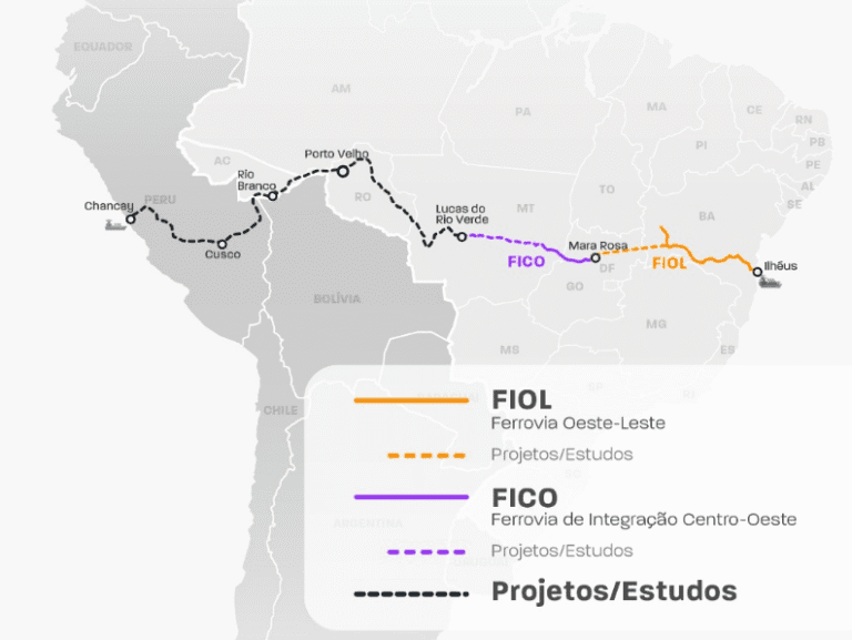 Brasil e China firmam acordo para estudar ferrovia bioceânica até o ...